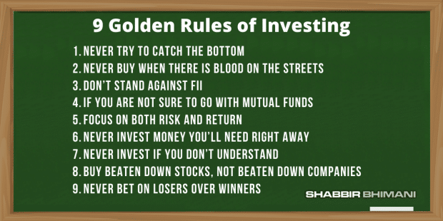 9 Golden Rules of Investing I Follow When Investing in a Falling Market ...
